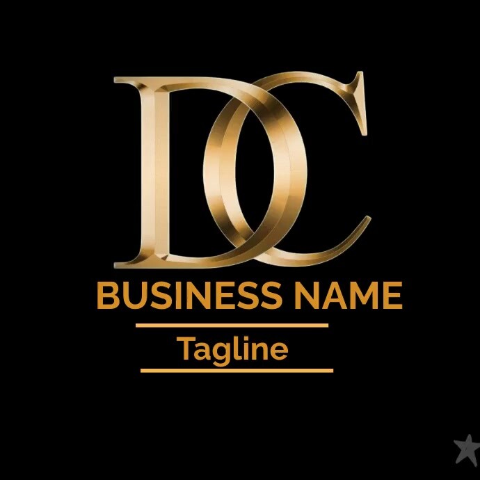 Black Pastel Dc Log Logo Template | PosterMyWall