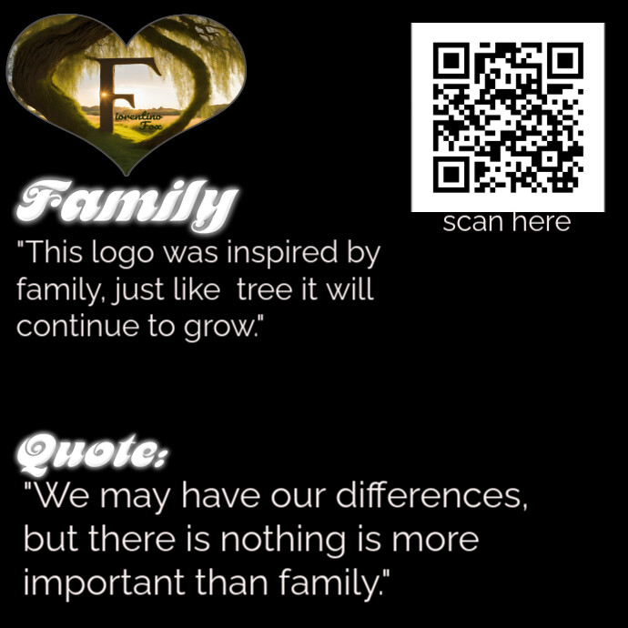 Black Pastel Family Love Logo Template | PosterMyWall