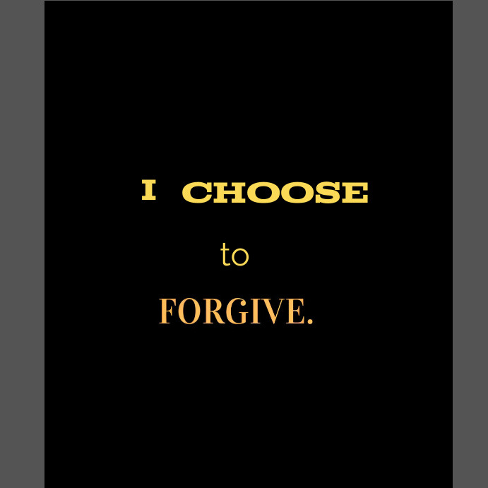 Copy of Black Pastel Forgiveness Design Template Ins | PosterMyWall