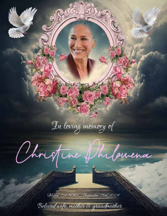 Copy of Black Pastel Funeral Flyer (us Letter) | PosterMyWall