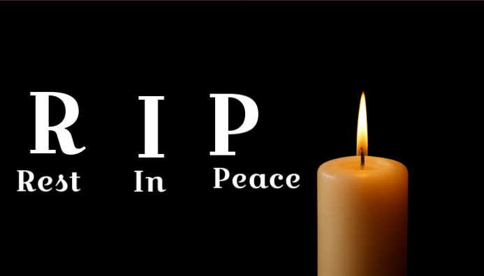 Black Pastel Glowing Tribute – Rip Candle Png" Business Card Template ...