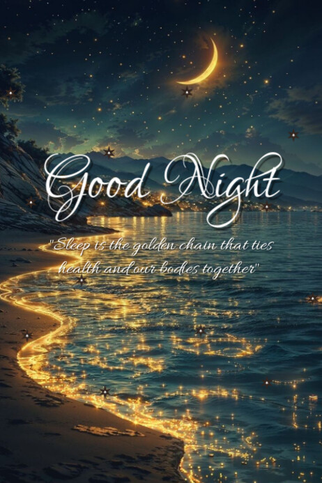 Black Pastel Good Night Poster Template | PosterMyWall