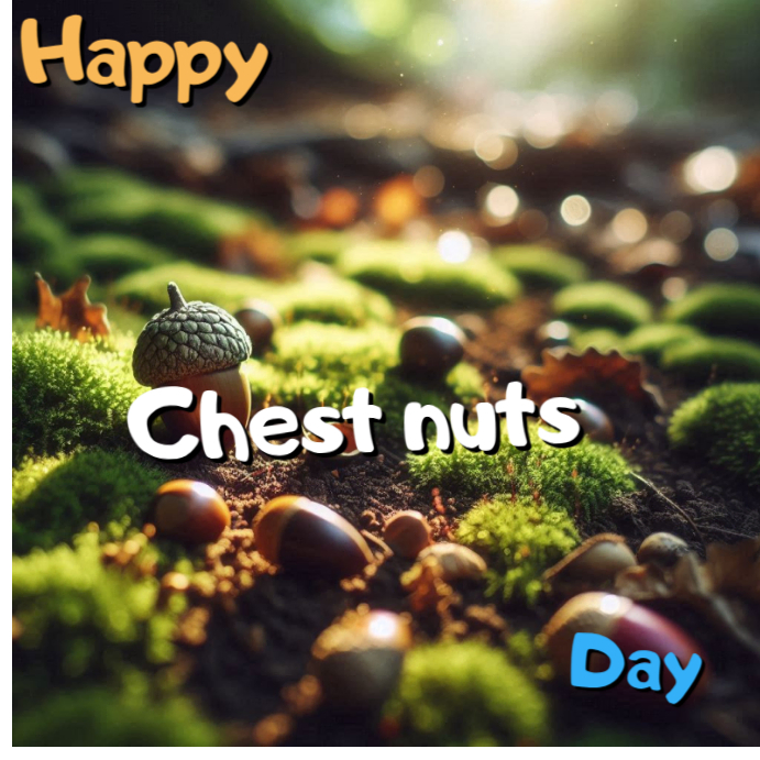 Black Pastel Happy Chest Nuts Day Instagram Post Template | PosterMyWall