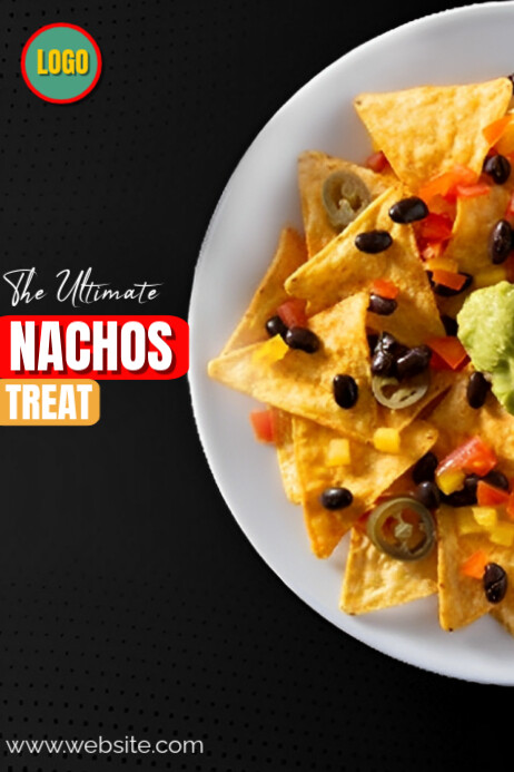 Black Pastel National Nacho Day Poster Template | PosterMyWall