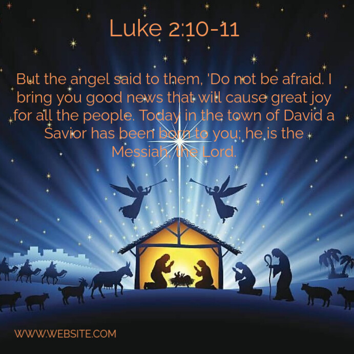 Black Pastel Nativity Of Jesus Christ Instagram Post Template ...