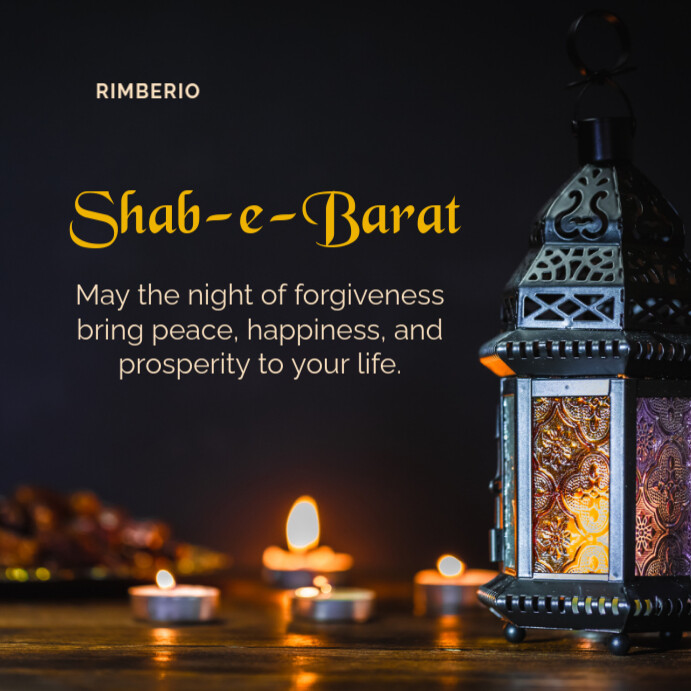 Modèle Black Pastel Shabe Barat Wishes Instagram Post | PosterMyWall