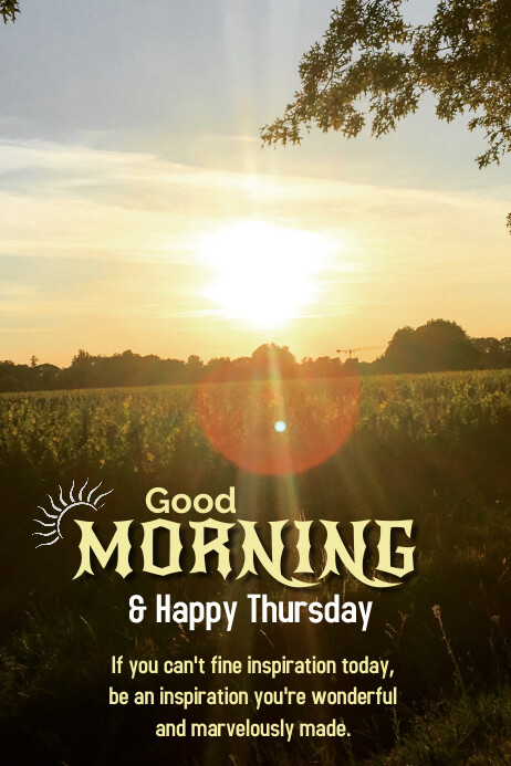 Black Pastel Thursday Morning Banner 4' × 6' Template | PosterMyWall