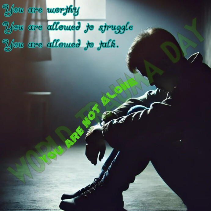 Copy of Black Pastel Trauma Instagram Post | PosterMyWall