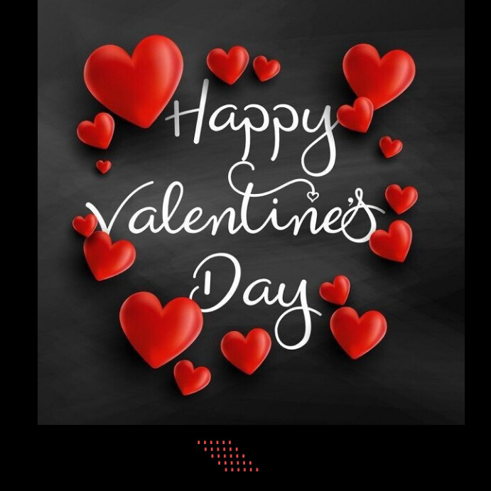 Plantilla de Black Pastel Vantine Day Instagram Post | PosterMyWall