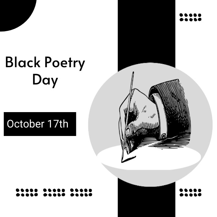 black poetry day Template | PosterMyWall
