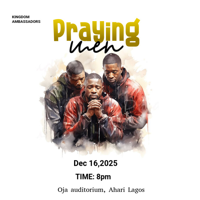 Black Prayer Instagram Post Template | PosterMyWall