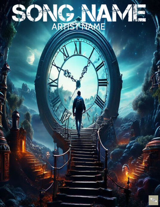 Copy of Black Professional A Man Travel To Ttime Watch Album Cover ...