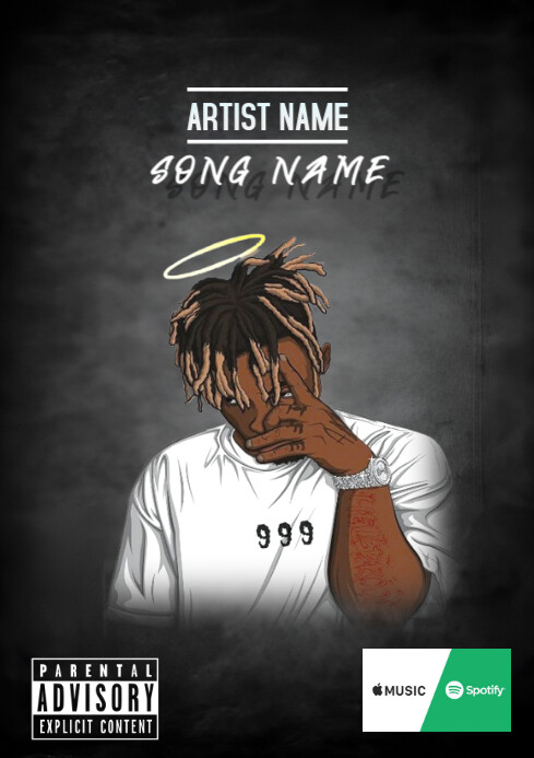 Black Professional Album Cover A4 Template | PosterMyWall