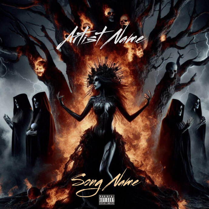 Black Professional Album Cover Design Album C Template | PosterMyWall