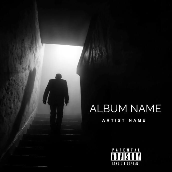 Copy of Black Professional Album Cover Design | PosterMyWall