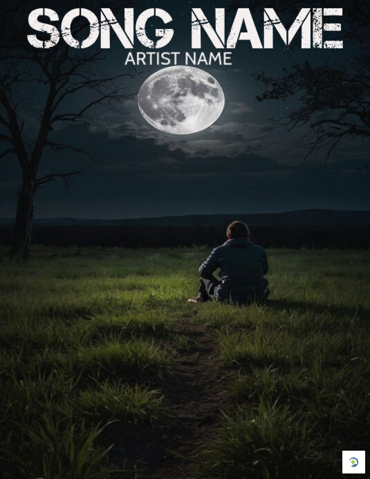 Copy of Black Professional Alon Man Albumb Cover Flyer (us Letter ...