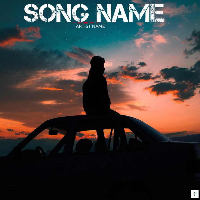 Copy of Black Professional Alone Man Song Albumb Cover Album Cover ...