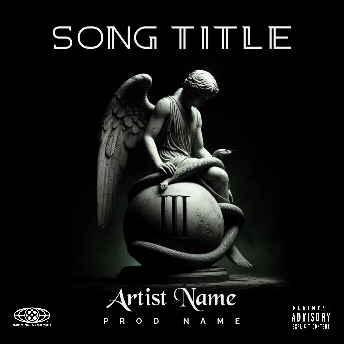 Copy of Black Professional Angel Album Cover | PosterMyWall