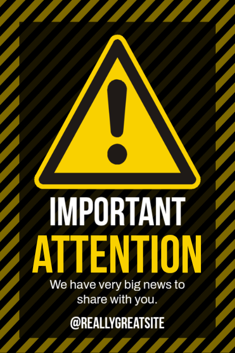 Black Professional Announcement Poster 2026 Template | PosterMyWall