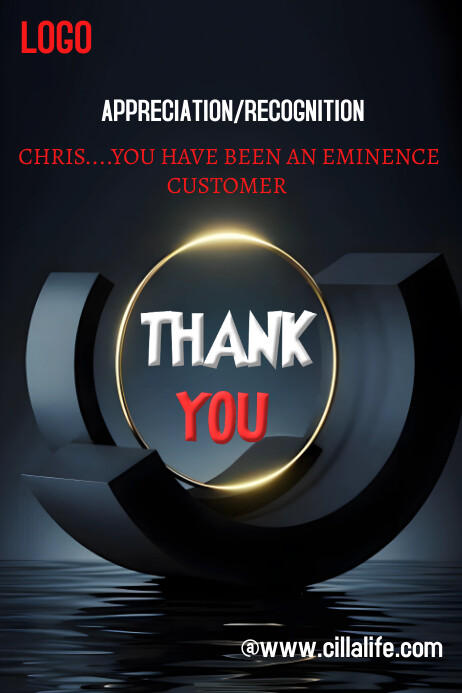 Plantilla de Black Professional Appreciation And Recogniti | PosterMyWall