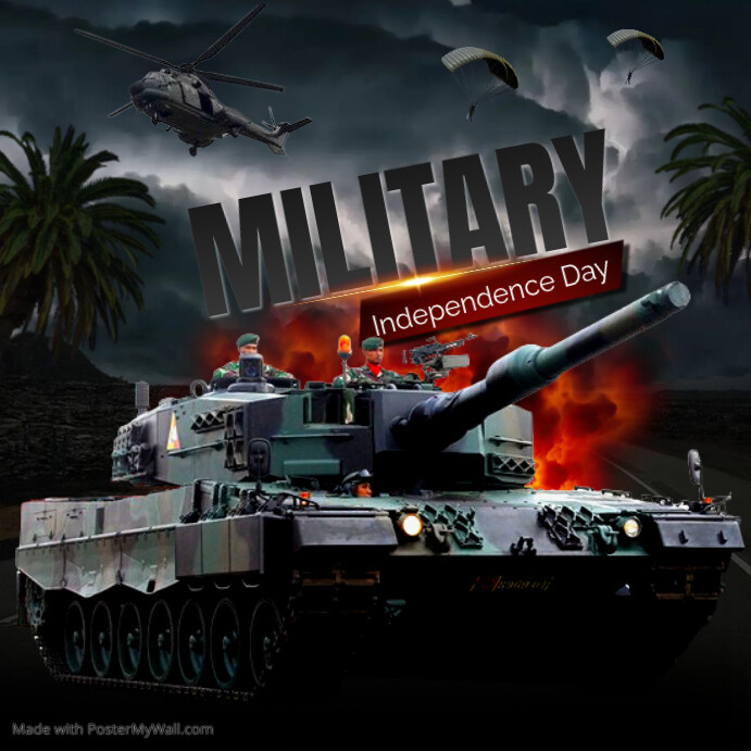 Black Professional Army Military Instagram Post Template | PosterMyWall