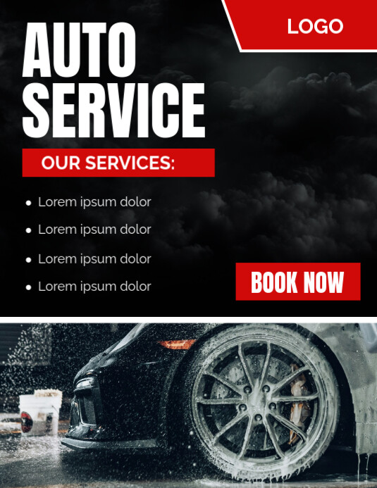 Copy of Black Professional Auto Detailing Service Flyer (us Letter ...
