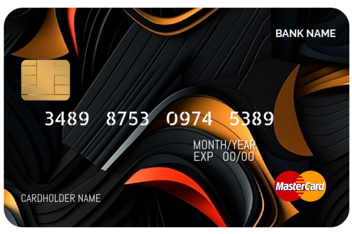 Black Professional Bank Credit Debit Atm Card Poster Templat | PosterMyWall