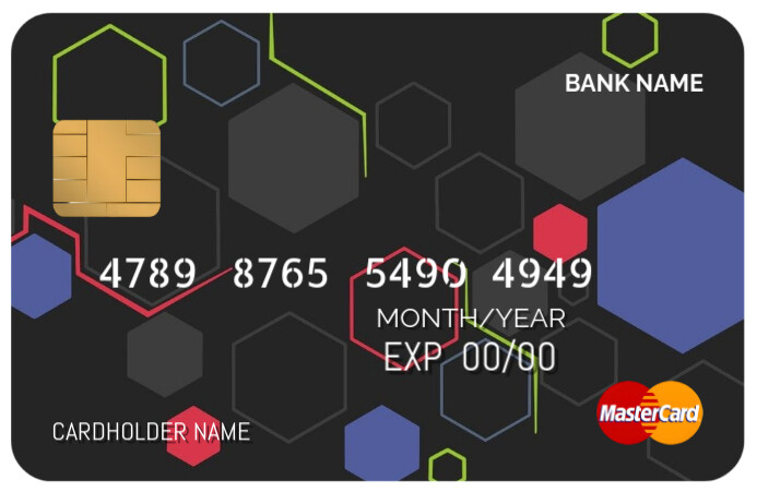 Copy of Black Professional Bank Credit Debit Atm Card Poster | PosterMyWall