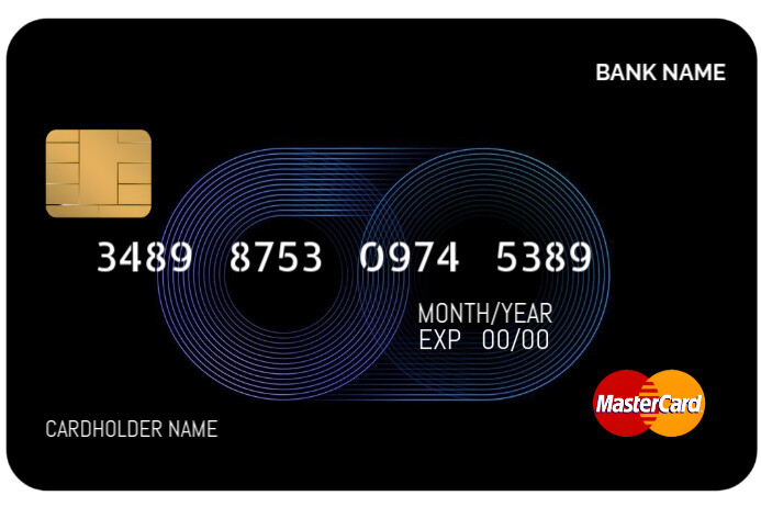 Plantilla de Black Professional Bank Credit Debit Atm Card Poster ...