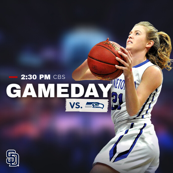 Copy of Black Professional Basketball Gameday Instagram Post | PosterMyWall