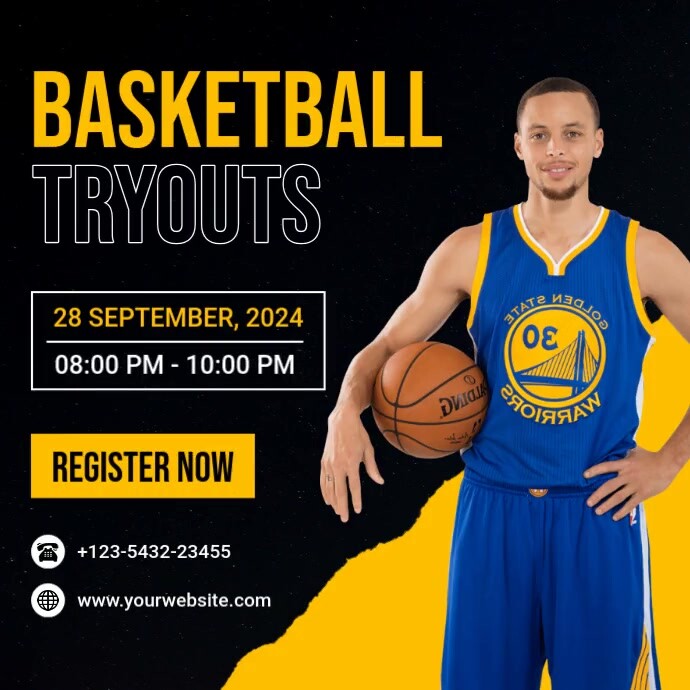 Plantilla de Black Professional Basketball Instagram Post | PosterMyWall