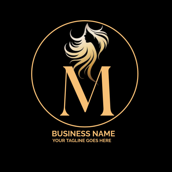 Black Professional Beauty Logo Templat | PosterMyWall