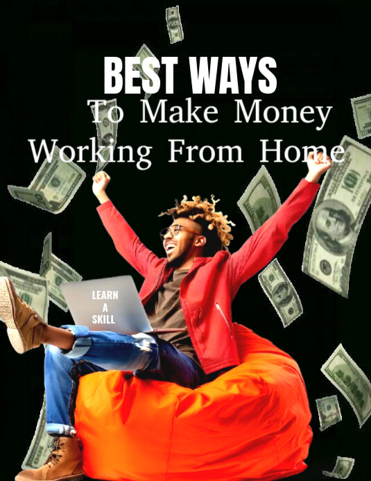 Copy of Black Professional Best Ways To Make Money Flyer (us Letter ...