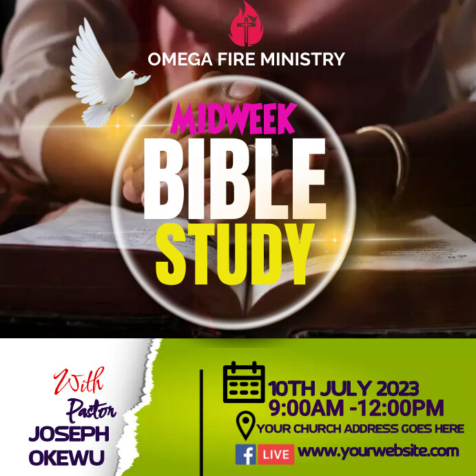 Black Professional Bible Study Instagram Post Templat | PosterMyWall