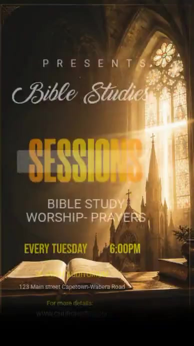 Bible Study Facebook Story Template | PosterMyWall