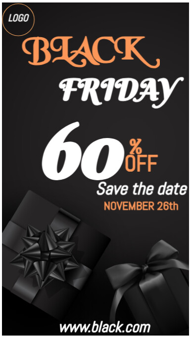 Copy of Black Professional Black Friday Instagram Portrait | PosterMyWall