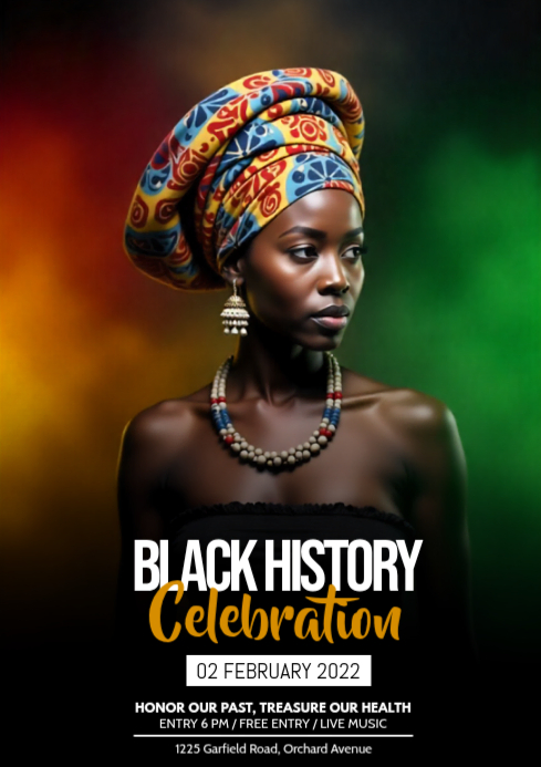 Black Professional Black History Month A4 Template | PosterMyWall