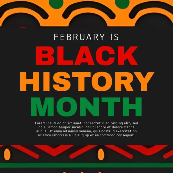 Black Professional Black History Month Instagram Post Template ...