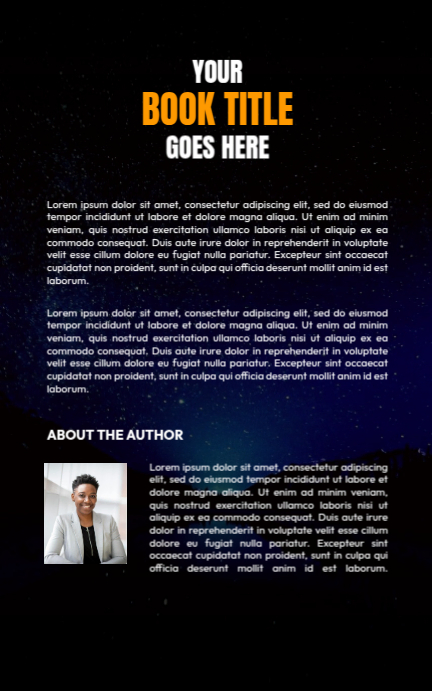 Black Professional Book Cover Kindle/book Covers Template | PosterMyWall
