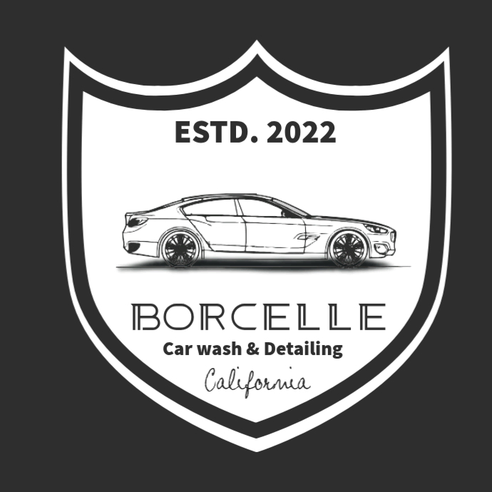 Plantilla de Black Professional Borcelle Car Wash &detailing Logo ...