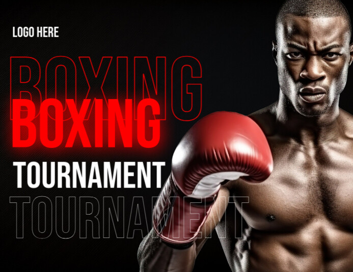 Copy of Black Professional Boxing Flyer (us Letter) | PosterMyWall
