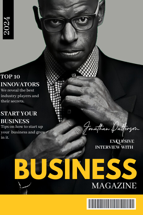 Modèle Black Professional Business Magazine Cover Po | PosterMyWall