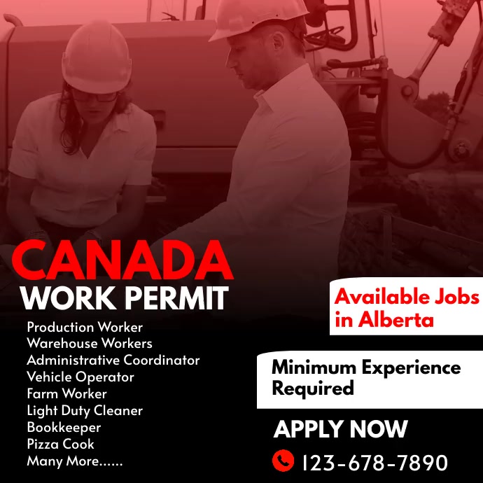 Copy of Black Professional Canada Work Permit Instagr | PosterMyWall