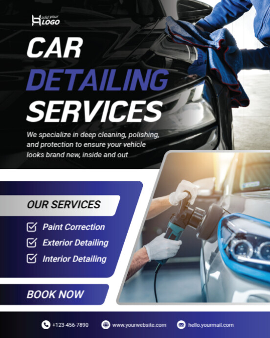 Copy of Black Professional Car Cleaning Service Flyer Instagram ...