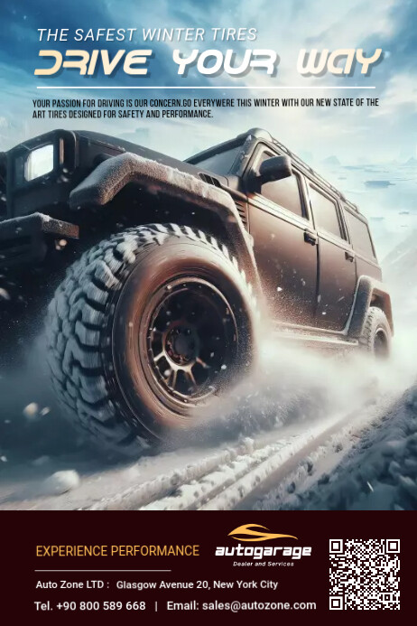 Black Professional Car Parts And Tires Ad Poster Template | PosterMyWall