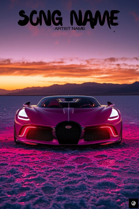 Black Professional Car Song Album Cover Poster Template | PosterMyWall