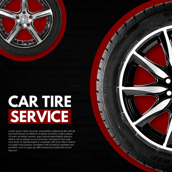 Copy of Black Professional Car Tire Sale Ads Instagram Post | PosterMyWall