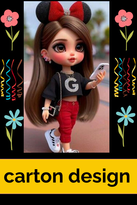 Black Professional Carton Design Poster Template | PosterMyWall