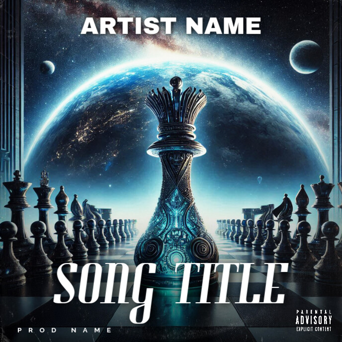 Copy of Black Professional Chess Album Cover | PosterMyWall