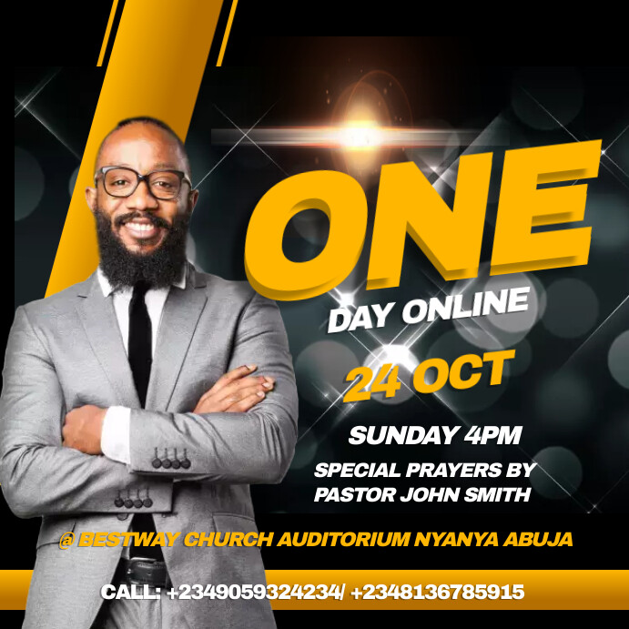 Black Professional Church Conference Flyer In Template | PosterMyWall